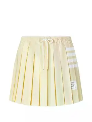 Thom Browne 4-bar Drawstring Pleated Mini Skirt