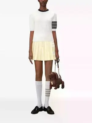 Thom Browne 4-bar Drawstring Pleated Mini Skirt