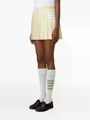 Thom Browne 4-bar Drawstring Pleated Mini Skirt