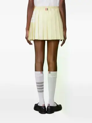 Thom Browne 4-bar Drawstring Pleated Mini Skirt