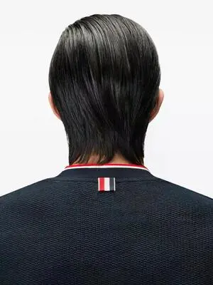 Thom Browne Textured-cotton Chest-pocket T-shirt