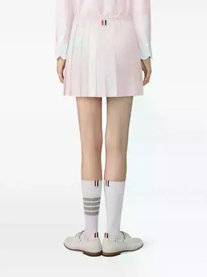 Thom Browne 4-bar Drawstring Pleated Mini Skirt