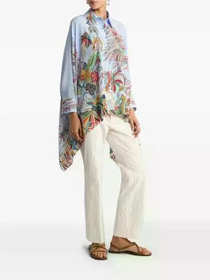 Etro Paisley Print Silk Shirt