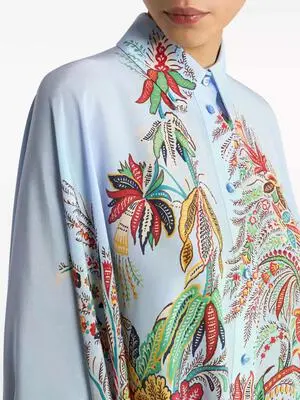 Etro Paisley Print Silk Shirt