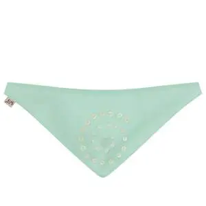 DAMSON MADDER Swirl Button Headscarf - Mint