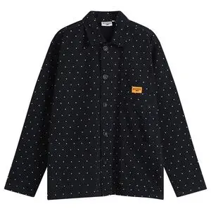 SERVICE WORKS Polka Dot Chore Shirt Jacket - Navy
