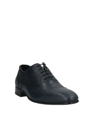 BALDININI Lace-up Leather Derby Shoes - Navy