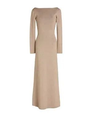 Max Mara MAX MARA Maxi Dress In Sand Viscose Blend Sand