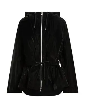 Herno Hooded Zip-up Polyamide Windbreaker With Drawstring Waist