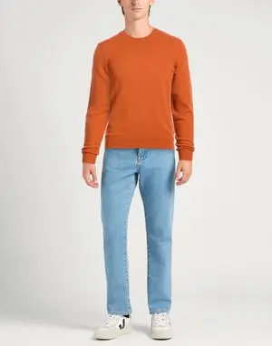 ZANONE Virgin Wool And Cashmere Crewneck Sweater - Rust