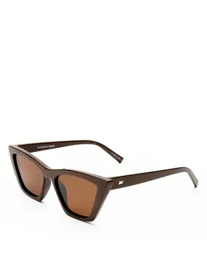 Le Specs Velodrome Cat Eye Sunglasses, 54mm - Cocoa
