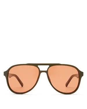 Le Specs Tragic Magic Aviator Sunglasses - Dark Olive