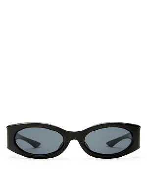 Le Specs Glaciem Wrap Sunglasses, 55mm - Black