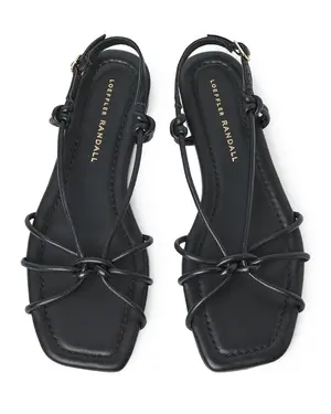 LOEFFLER RANDALL Strappy Flat Sandals - Black