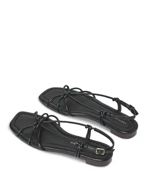 LOEFFLER RANDALL Strappy Flat Sandals - Black
