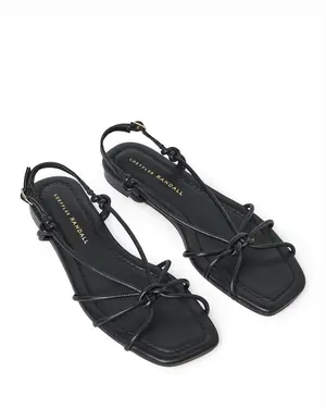 LOEFFLER RANDALL Strappy Flat Sandals - Black