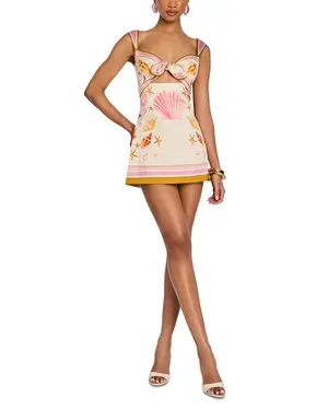 Retrofete Margarie Mini Dress - Ochre Shell