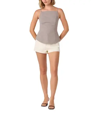Astr The Label Nora Sleeveless Tie Back Top
