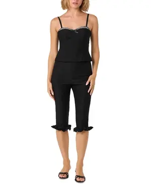 Astr The Label Amalie Sleeveless Cropped Bustier Top