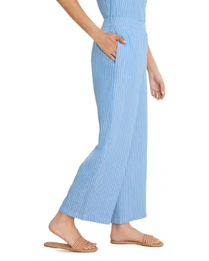 NIC+ZOE Fairfield Wide Leg Gauze Ankle Pants