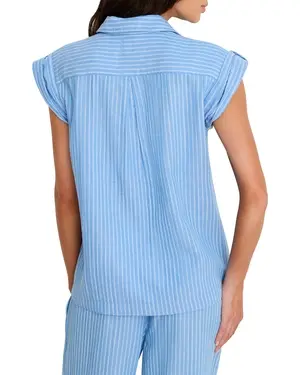 NIC+ZOE Striped Gauze Shirt