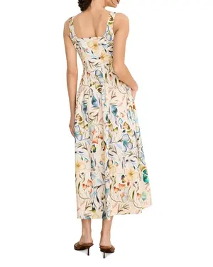 NIC+ZOE Chloe Pressed Flowers Midi Dress