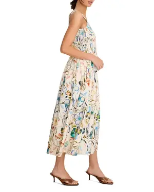 NIC+ZOE Chloe Pressed Flowers Midi Dress