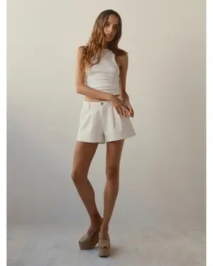 DL1961 Isabel High Rise Pleated Shorts