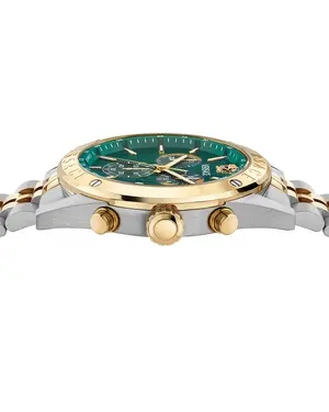 Versace Athletic Chronograph Stainless Steel And Gold Tone Watch - Two Tone
