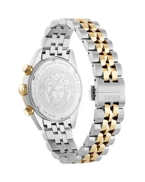 Versace Athletic Chronograph Stainless Steel And Gold Tone Watch - Two Tone