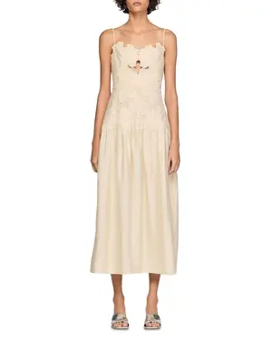 Sandro Guipure Maxi Dress