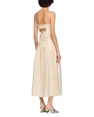 Sandro Guipure Maxi Dress