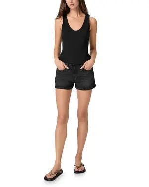 Paige Bali Ribbed Tank - Black