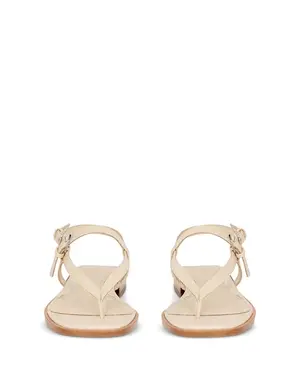 Paige Regan Flat Sandals - Bone