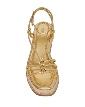 Paige Julian Espadrille Wedge Sandals - Gold