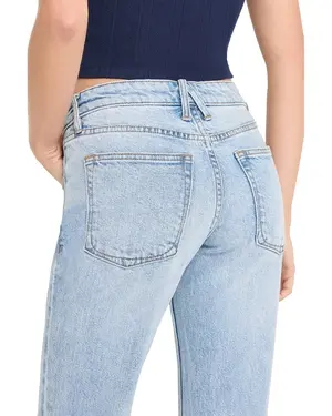 Good American Vintage Low Relaxed Flare Jeans - Indigo