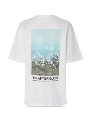 SAMSØE SAMSØE Samse Samse Sauni Afterglow Logo Graphic T-shirt