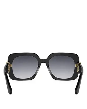 Dior Oblique S1i Square Sunglasses, 54mm - Black/grey