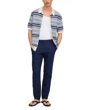 Nn07 Nolan Polo Cardigan - Navy Multi