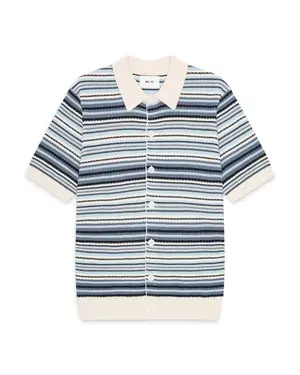 Nn07 Nolan Polo Cardigan - Navy Multi