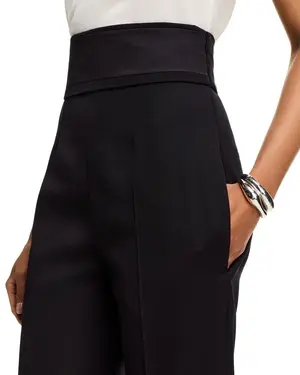 Alexander McQueen Grain De Poudre Cigarette Trousers - Black