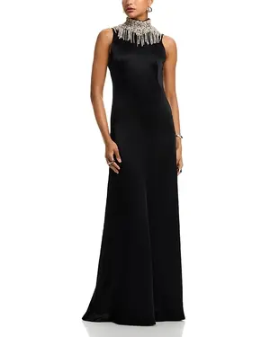 Alexander McQueen Hammered Satin Gown
