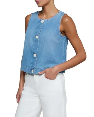 L'Agence Sleeveless A-line Top