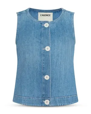 L'Agence Sleeveless A-line Top