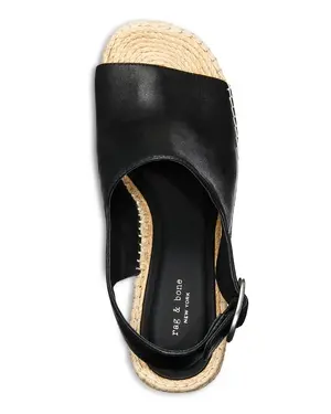 Rag & Bone Gigi Heeled Espadrille Sandals - Black