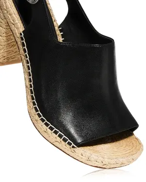 Rag & Bone Gigi Heeled Espadrille Sandals - Black