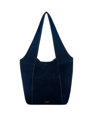 Rag & Bone Brayton Medium Suede Shopper Tote - Navy