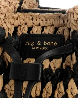 Rag & Bone River Small Woven Crossbody Bag - Black Multi
