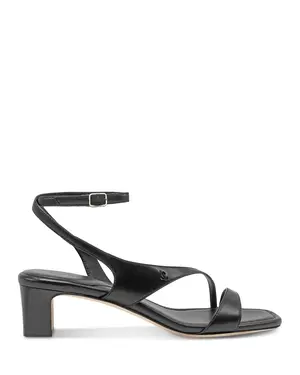 JIMMY CHOO Faye Block Heel Sandals - Black