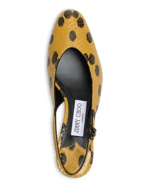 JIMMY CHOO Eyla 45 Slingback Pumps - Cigar/black